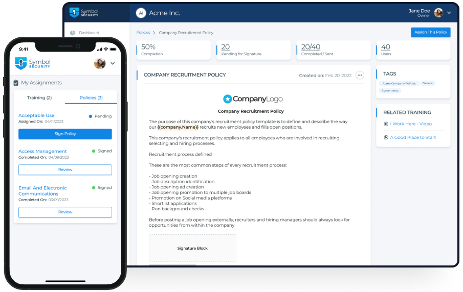 Policy Pro - Symbol Security